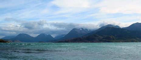 Skilak Lake Alaska located within the Kenai National Wildlife Refuge on ...